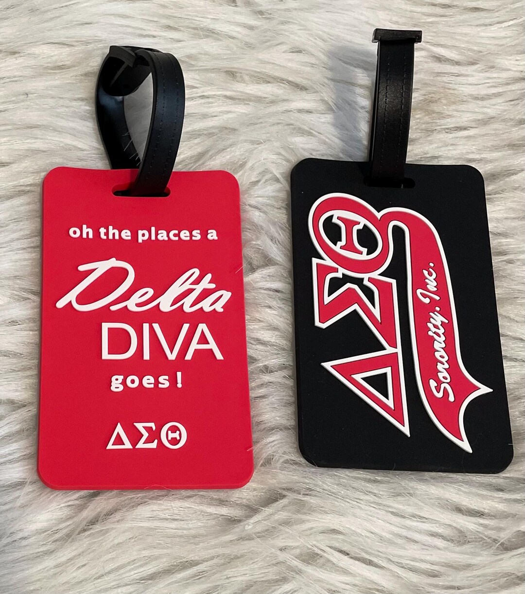 Delta Sigma Theta Luggage Tags - Etsy