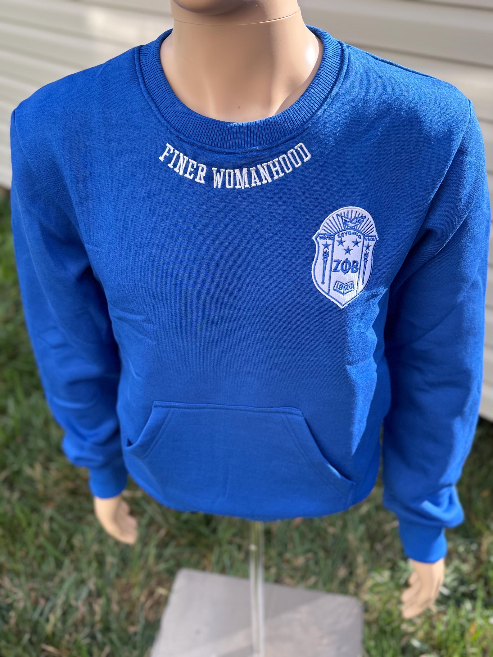 Zeta Phi Beta 1920 Chenille Sweatshirt, J16, Sorority, Zeta , Crest ...