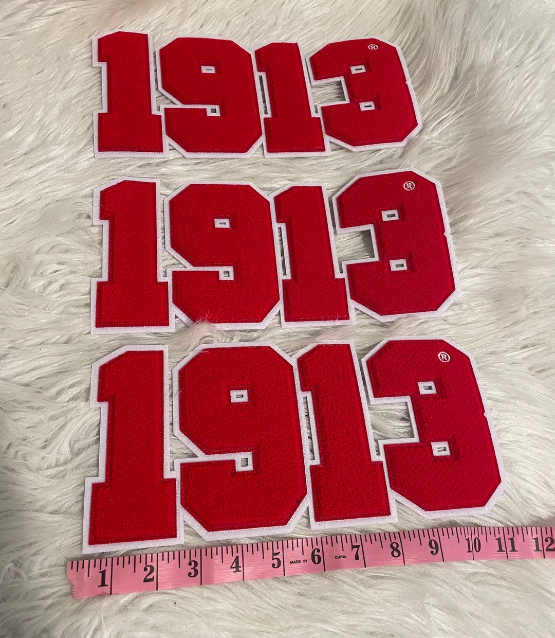 Delta Sigma Theta Patch|1913 Chenille Patch|red and White | Devastated ...