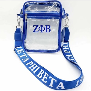 Zeta Phi Beta Adjustable Purse Strap and Clear Purse. - Etsy