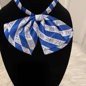 Zeta Phi Beta Adjustable Bow Tie. - Etsy