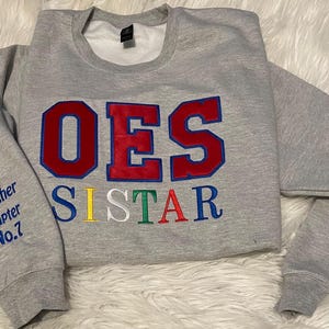 OES SISTAR, OES Sister, Sisterhood Sweatshirt or Crewneck - Etsy