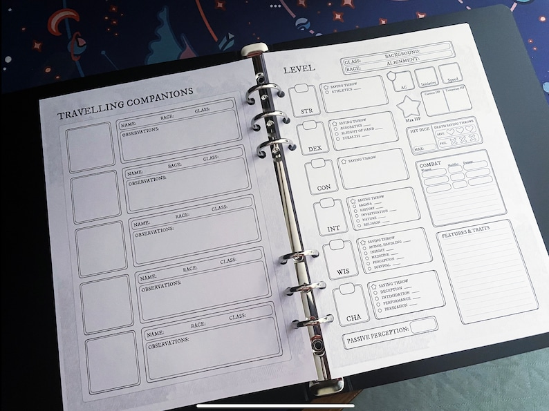Ultimate D&D 5e Character Binder - Etsy