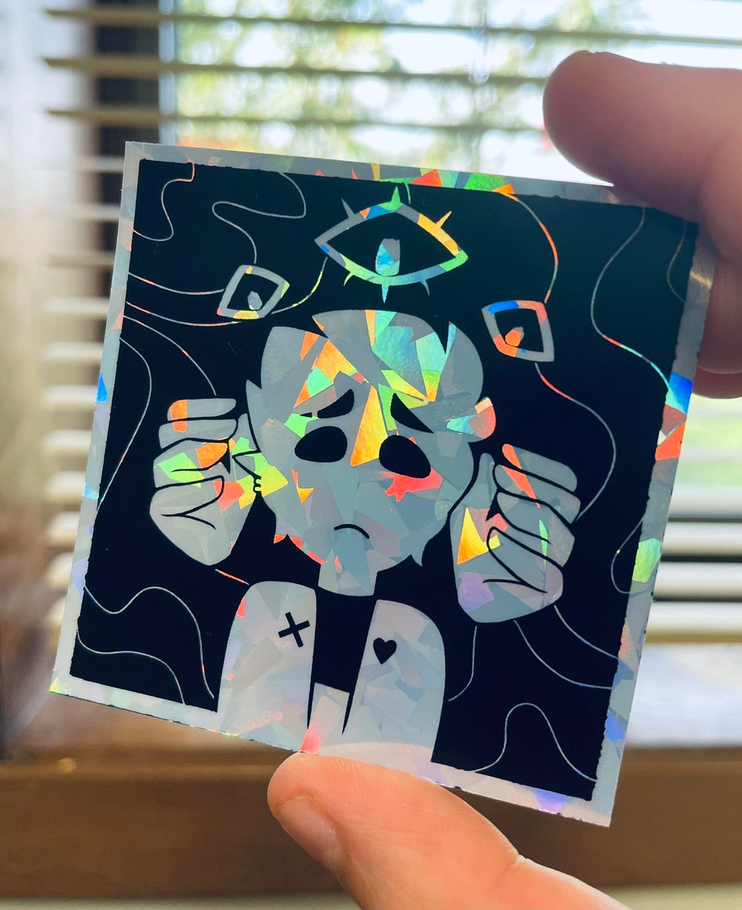 Watching Eyes HOLO Sticker - Etsy