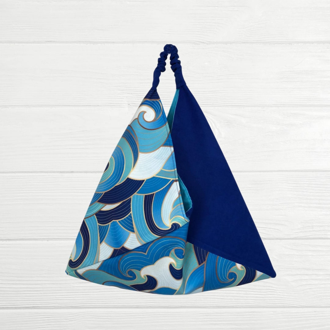 Japanese Origami Tote Bag: Medium Triangle Bento Bag - Etsy