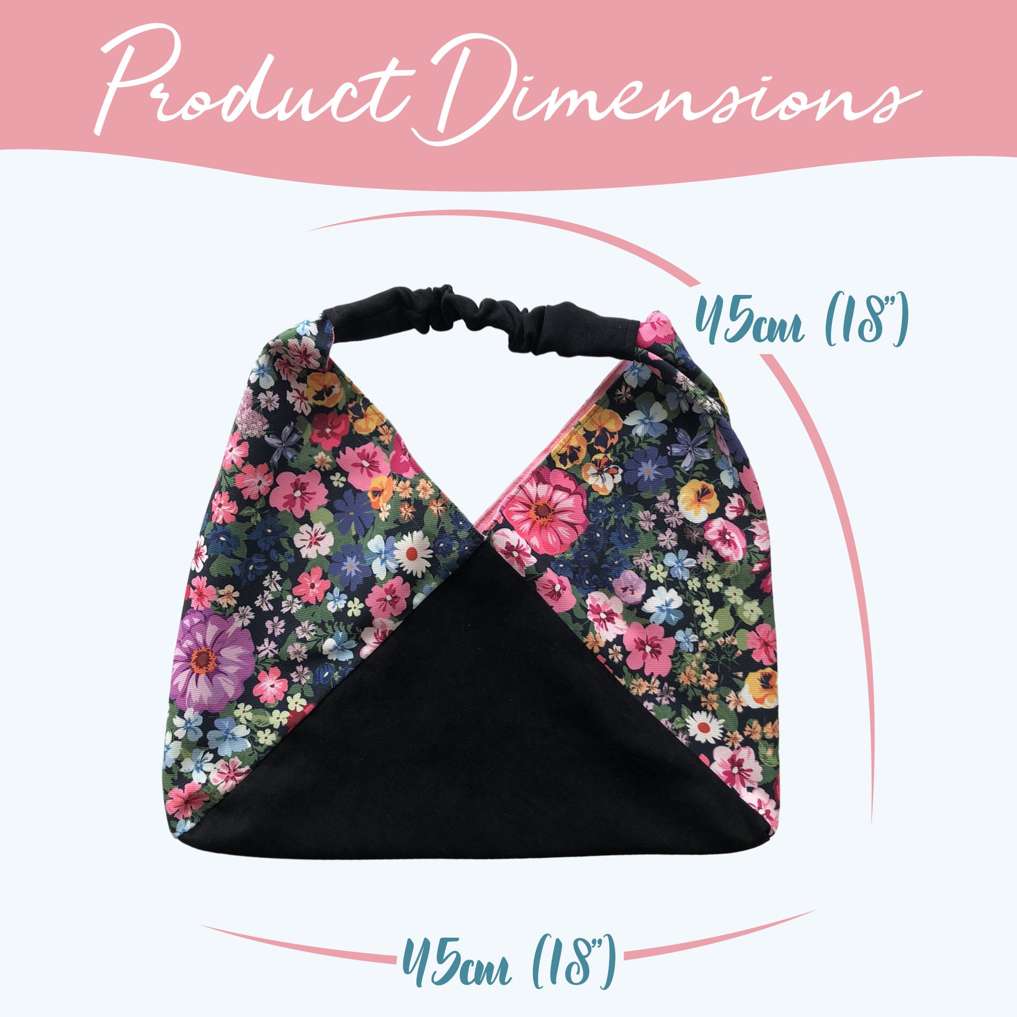 JAPANESE ORIGAMI BAG, Medium Size Triangle Tote Bag, Gift for Mom ...