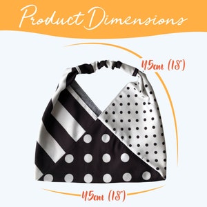 JAPANESE ORIGAMI BAG, Medium Size Triangle Tote Bag, Gift for Mom ...