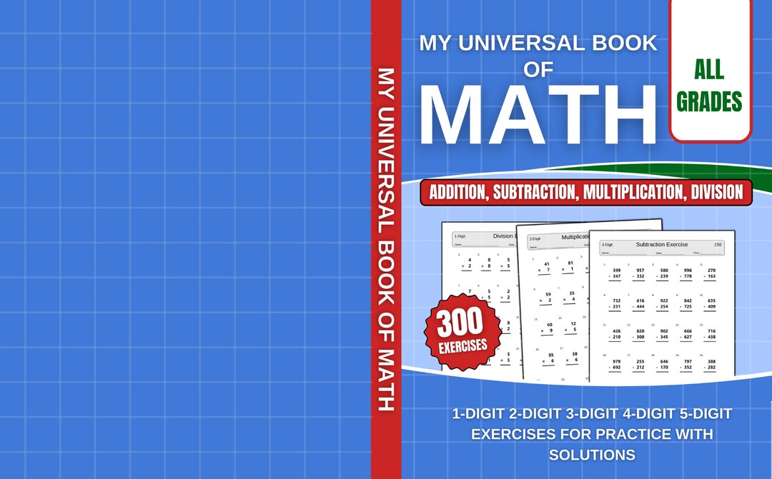 My Universal Book of Math Addition, Subtraction, Multiplication and ...