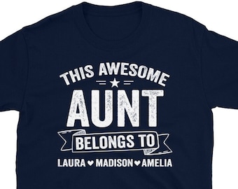 Funny Matching Aunt and Niece Shirts, Funny Aunt Niece T-shirt ...