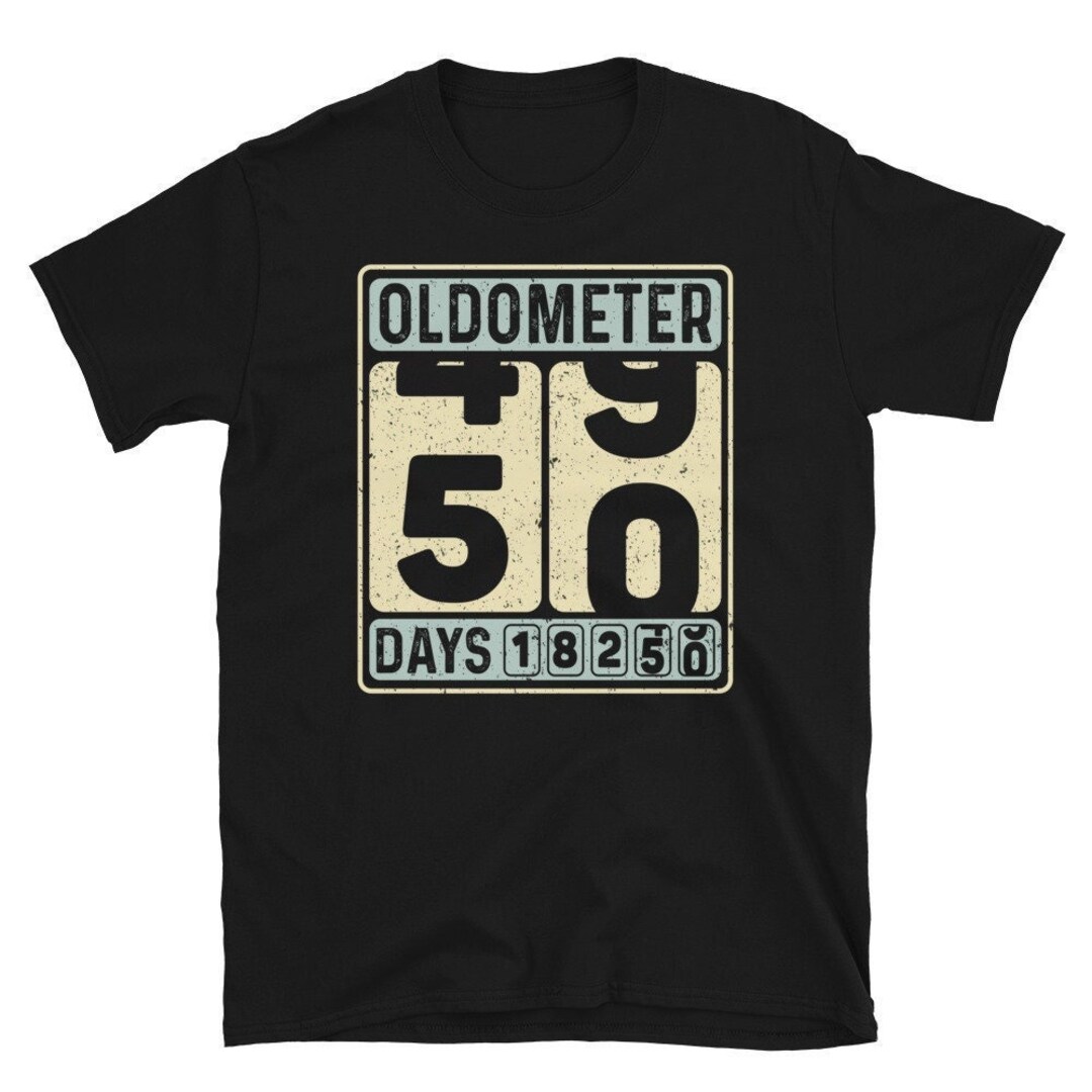 Oldometer 50 Tshirt 50th Birthday T T Shirt Born In 1974 Birthday
