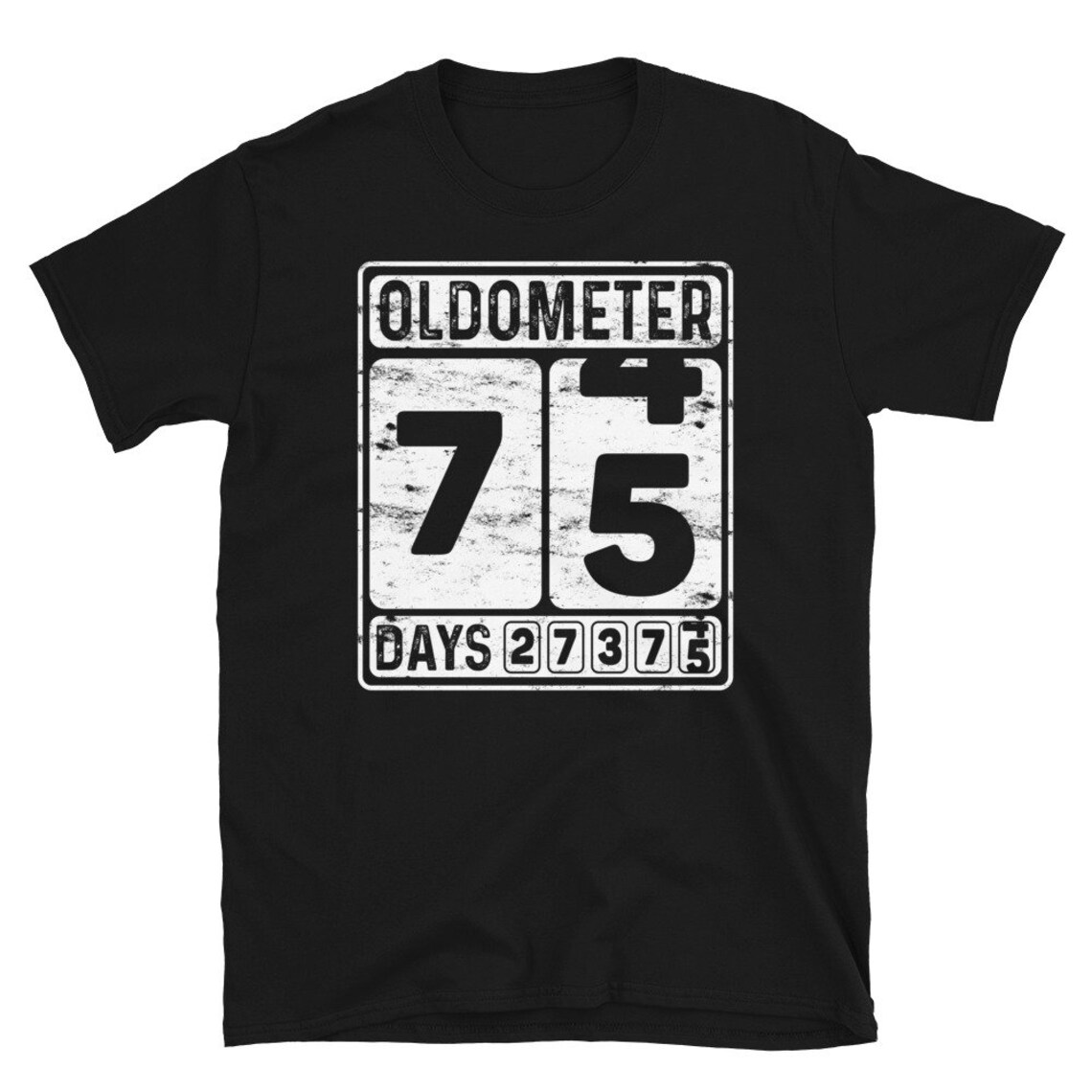 Oldometer 75 Tshirt, 75th Birthday Gift T-shirt, Born in 1948 Birthday ...