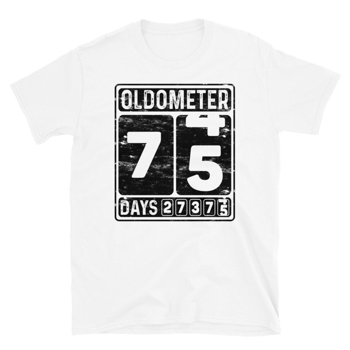 Oldometer 75 Tshirt, 75th Birthday Gift T-shirt, Born in 1948 Birthday ...
