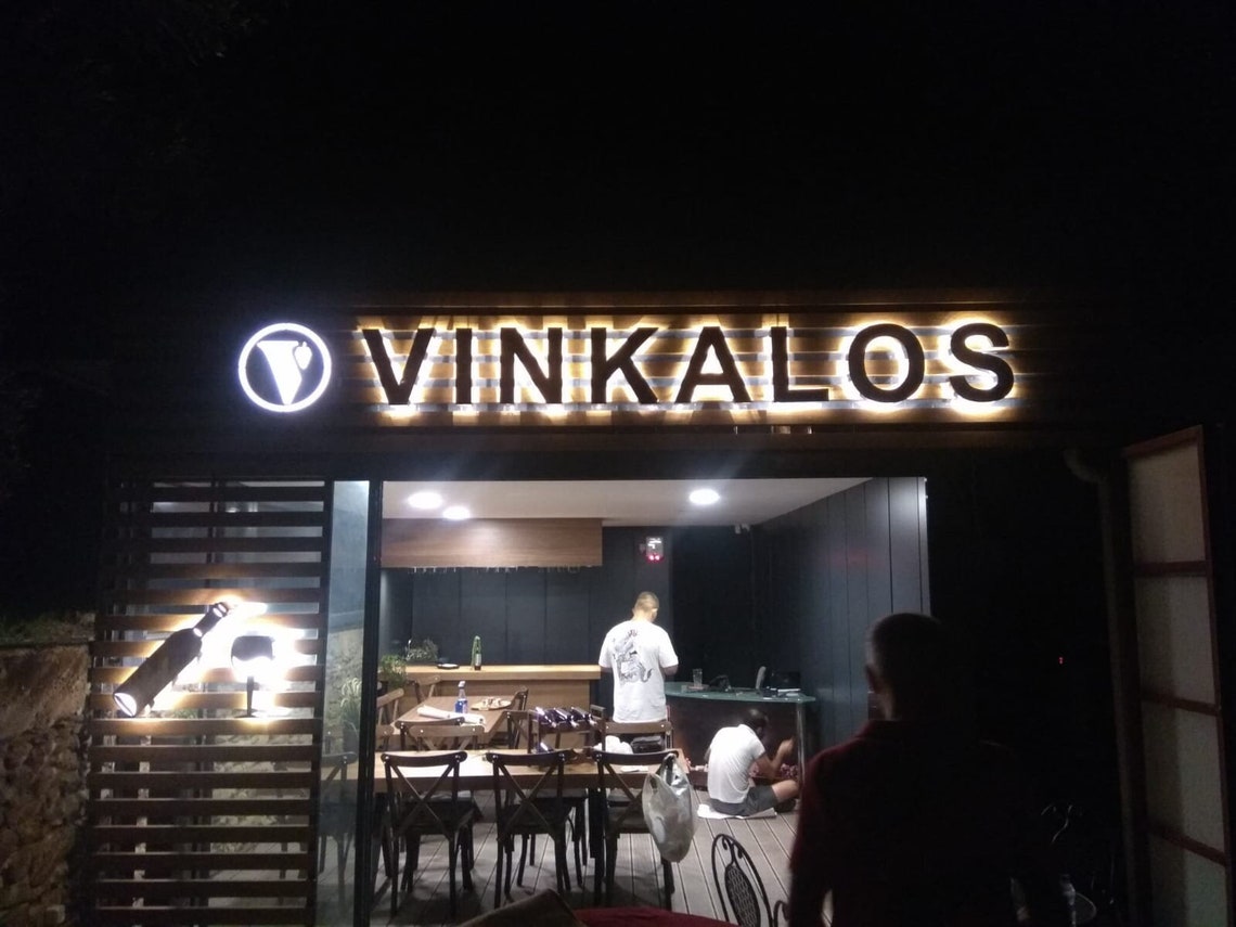 Custom Backlit Sign LED Light Box Backlit Backlit Business Sign Crome ...