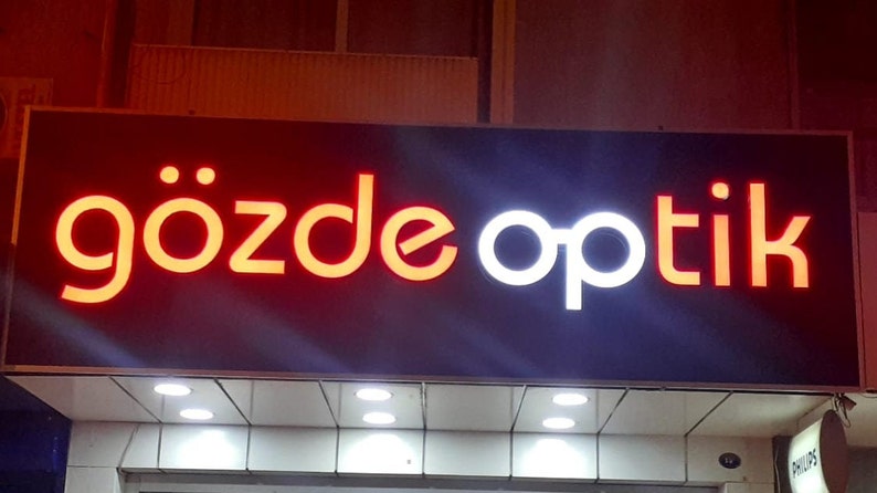 Custom Backlit Sign LED Light Box Backlit Backlit Business Sign Crome ...