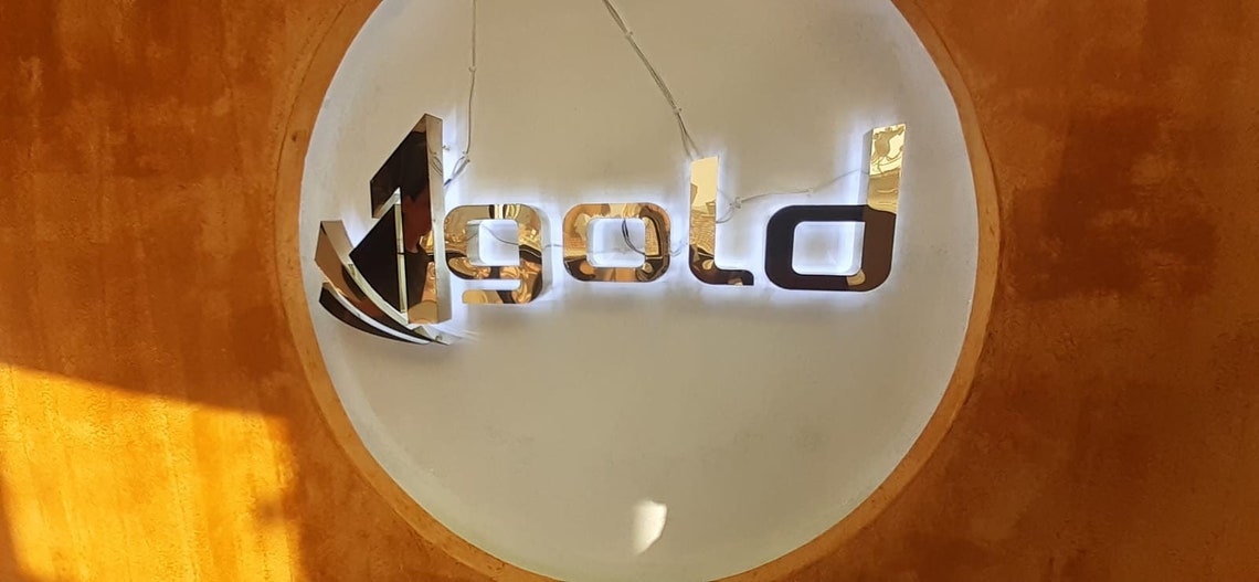 Custom Backlit Sign LED Light Box Backlit Backlit Business Sign Crome ...