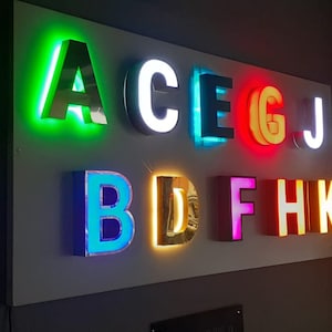Custom Backlit Sign LED Light Box Backlit Backlit Business Sign Crome ...