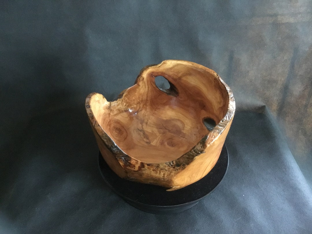 Handturned Natural Edge Spalted Apple Bowl - Etsy