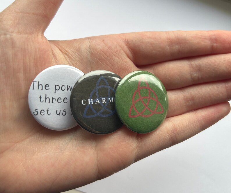 Charmed TV Show Badge Set, Charmed Series, Charmed Badges, Power of ...