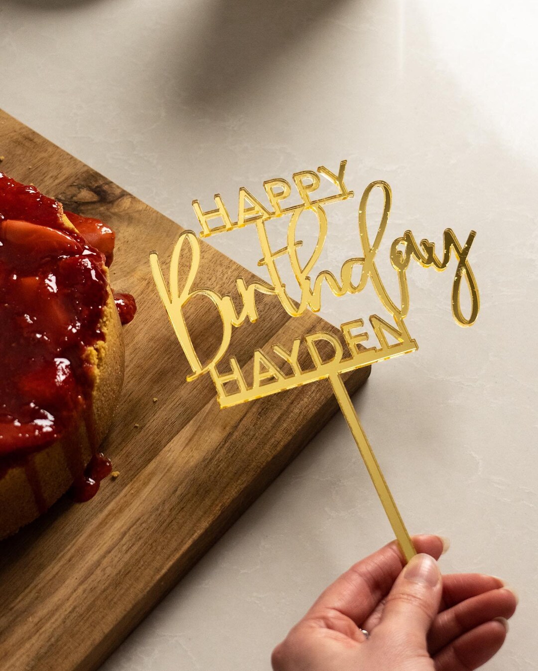 Happy Birthday Cake Topper | Cake Topper | Happy Birthday - Etsy