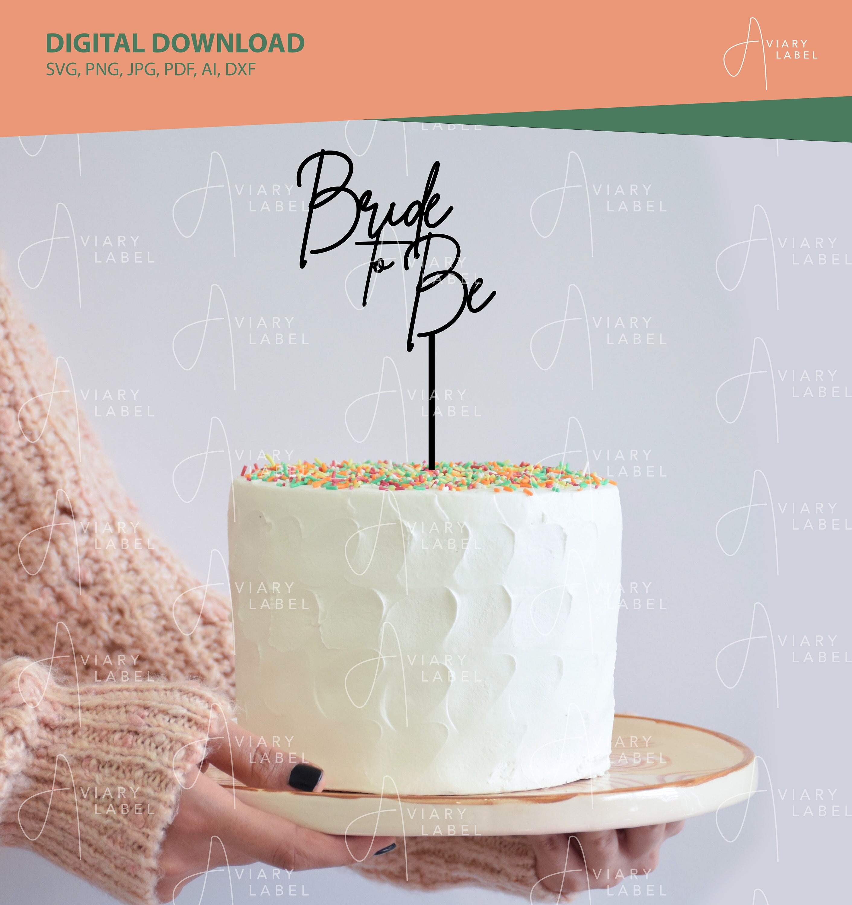 Bride to Be Cake Topper | Digital Download Cake Topper | Bride to Be ...