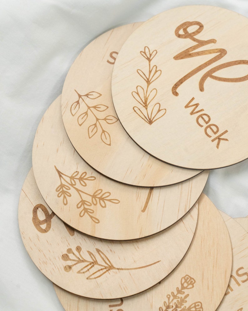 Baby Milestone Discs Milestone Cards Milestone Leaf Assorted - Etsy
