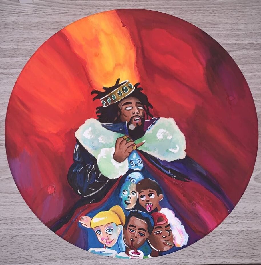 Album Cover Custom Painted Vinyl - Etsy