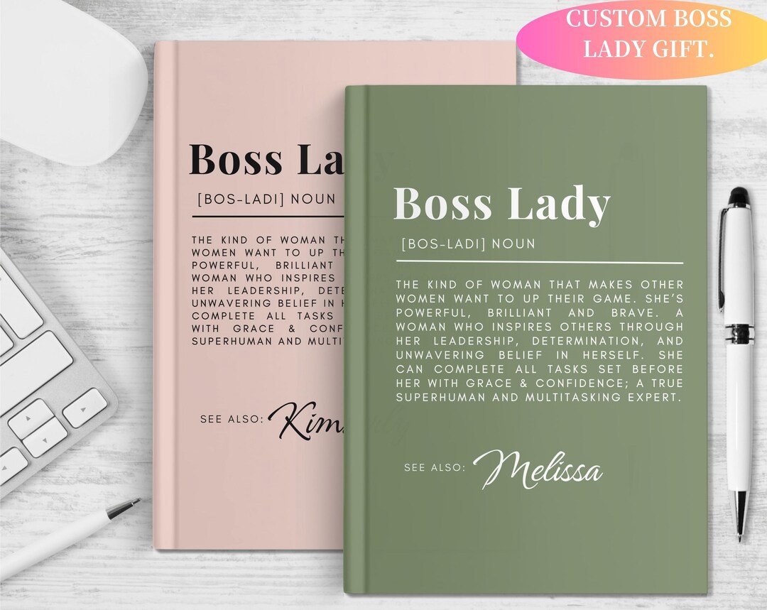 Personalized Boss Lady Hardcover Journal: New Business Gift - Etsy