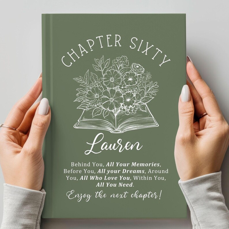 Personalized 60th Birthday Journal: Custom Name Keepsake Book - Etsy ...