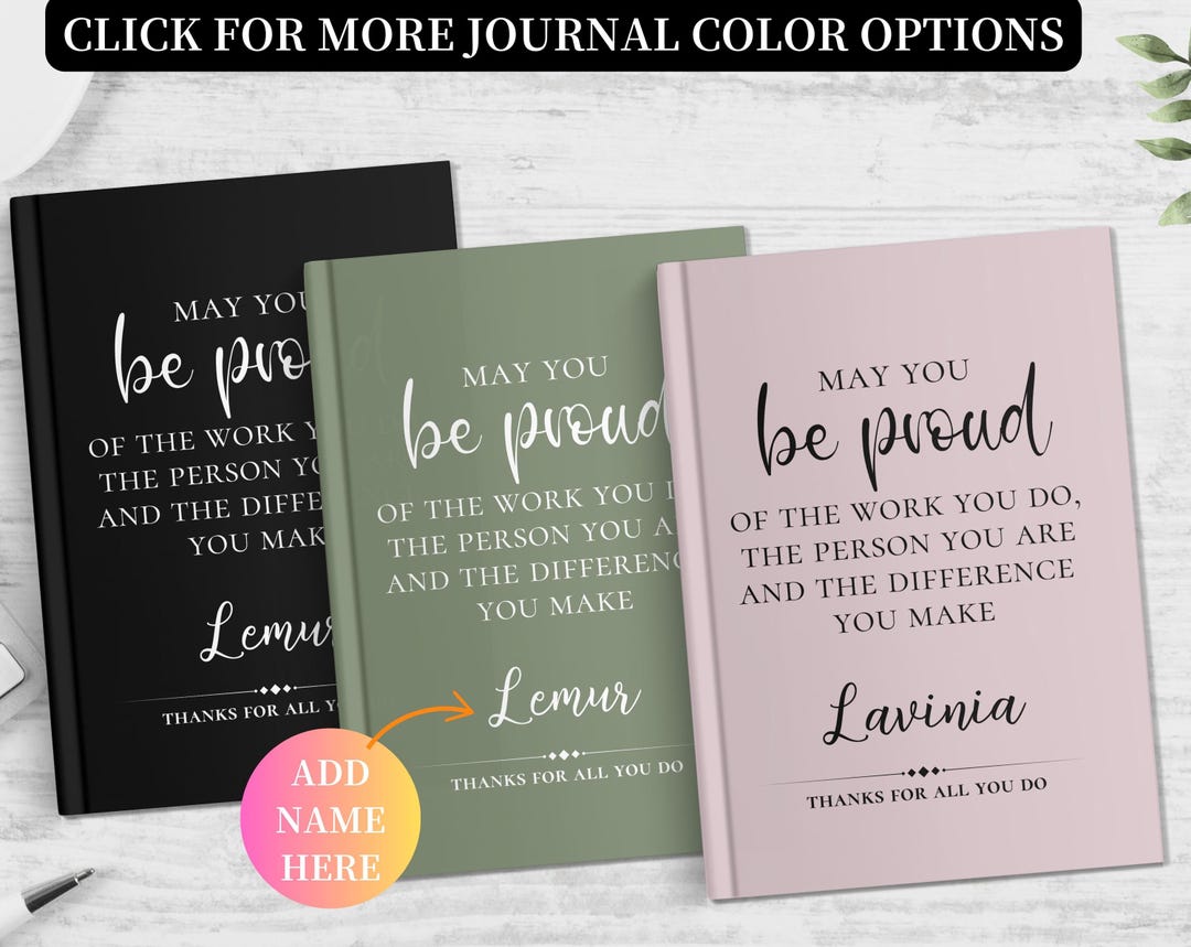 May You Be Proud Journal Mentor Gift for Men, Leadership Gifts ...