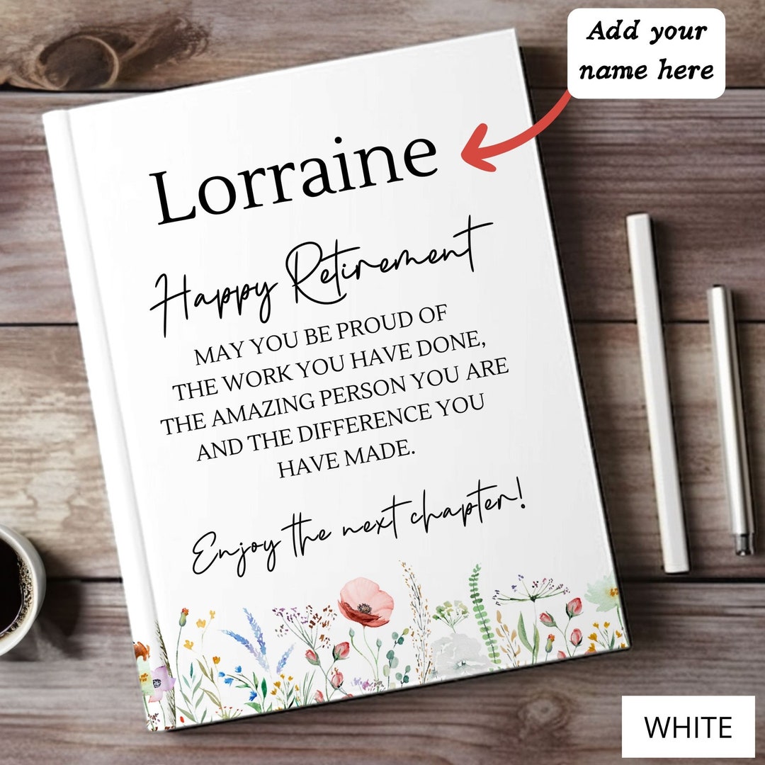 Retirement Journal, New Chapter Journal Keepsake Journal, Retirement ...