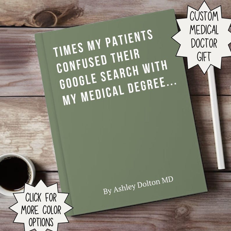 Funny Doctor Gift, New Medical Doctor Notebook Gift for Him or Her ...