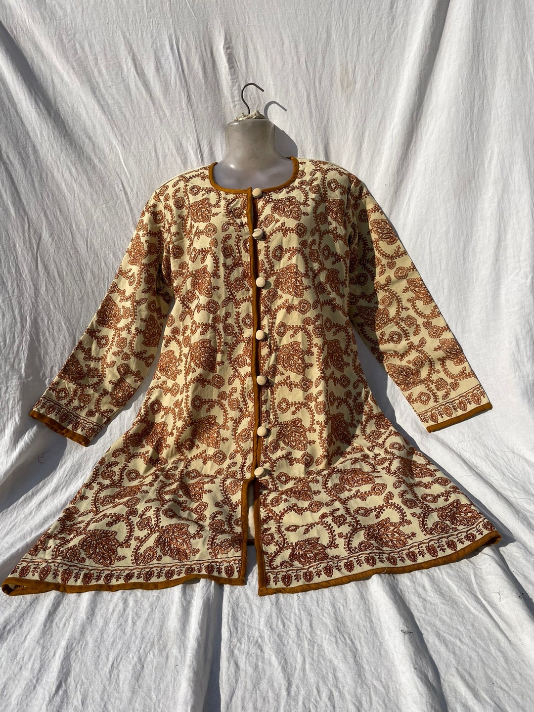 Kahmiri Jacket Kashmiri Embroidery Kashmir Art - Etsy