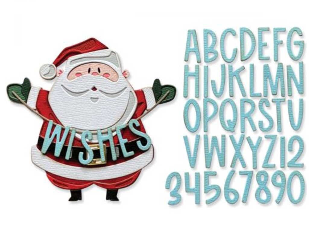 Die - Santa Greetings - Colorize by Tim Holtz - Thinlits Die Set 49PK ...