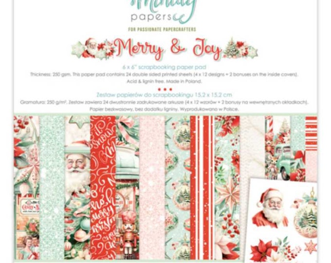 Merry & Joy - 6 X 6 Paper Set - Mintay Papers - Etsy