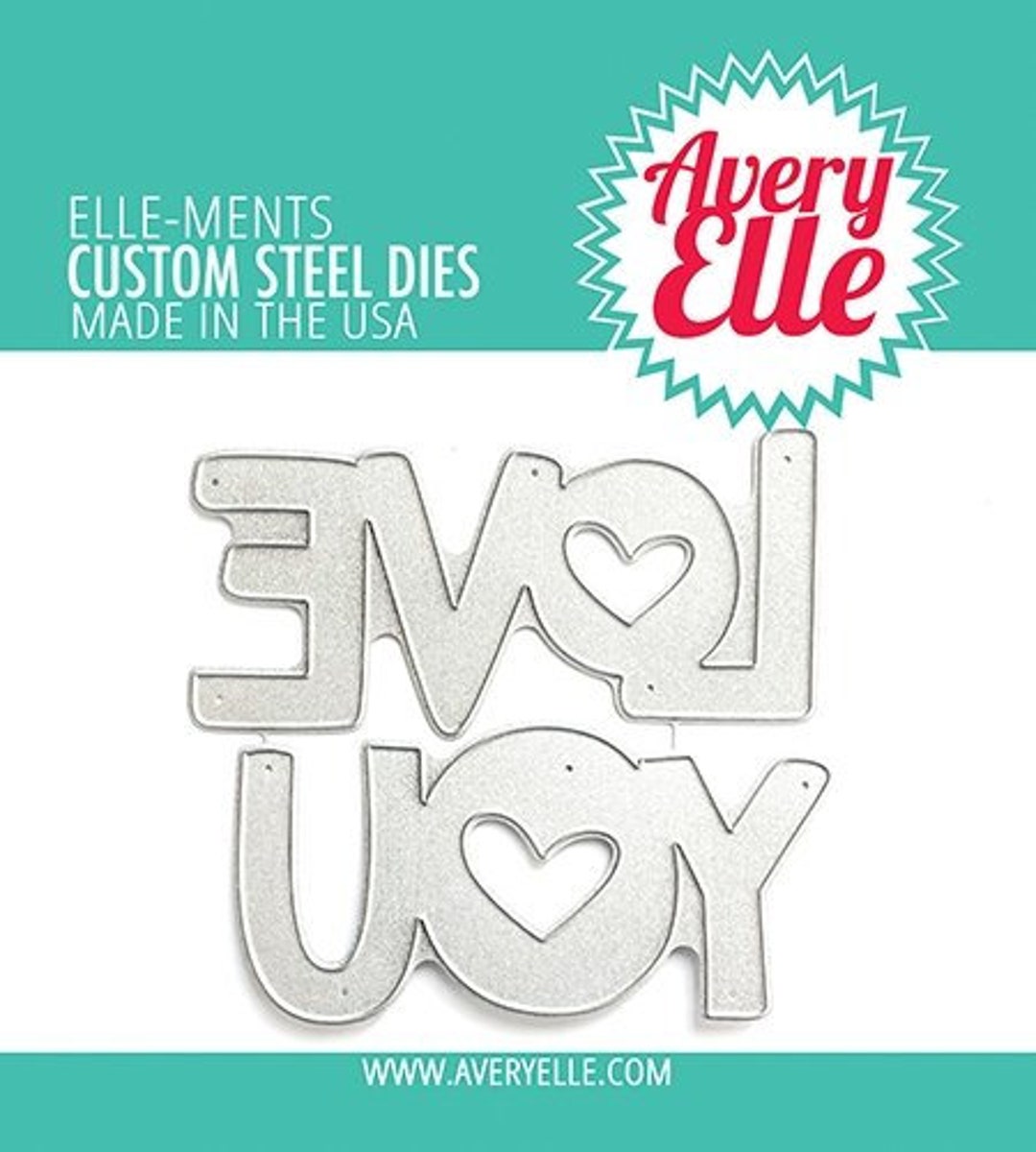 Avery Elle - Love You - Steel Die - Etsy