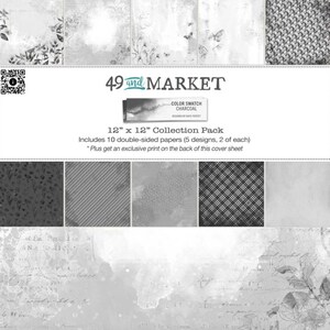 12x12 Inch - Color Swatch: Charcoal - 49 and Market - Etsy