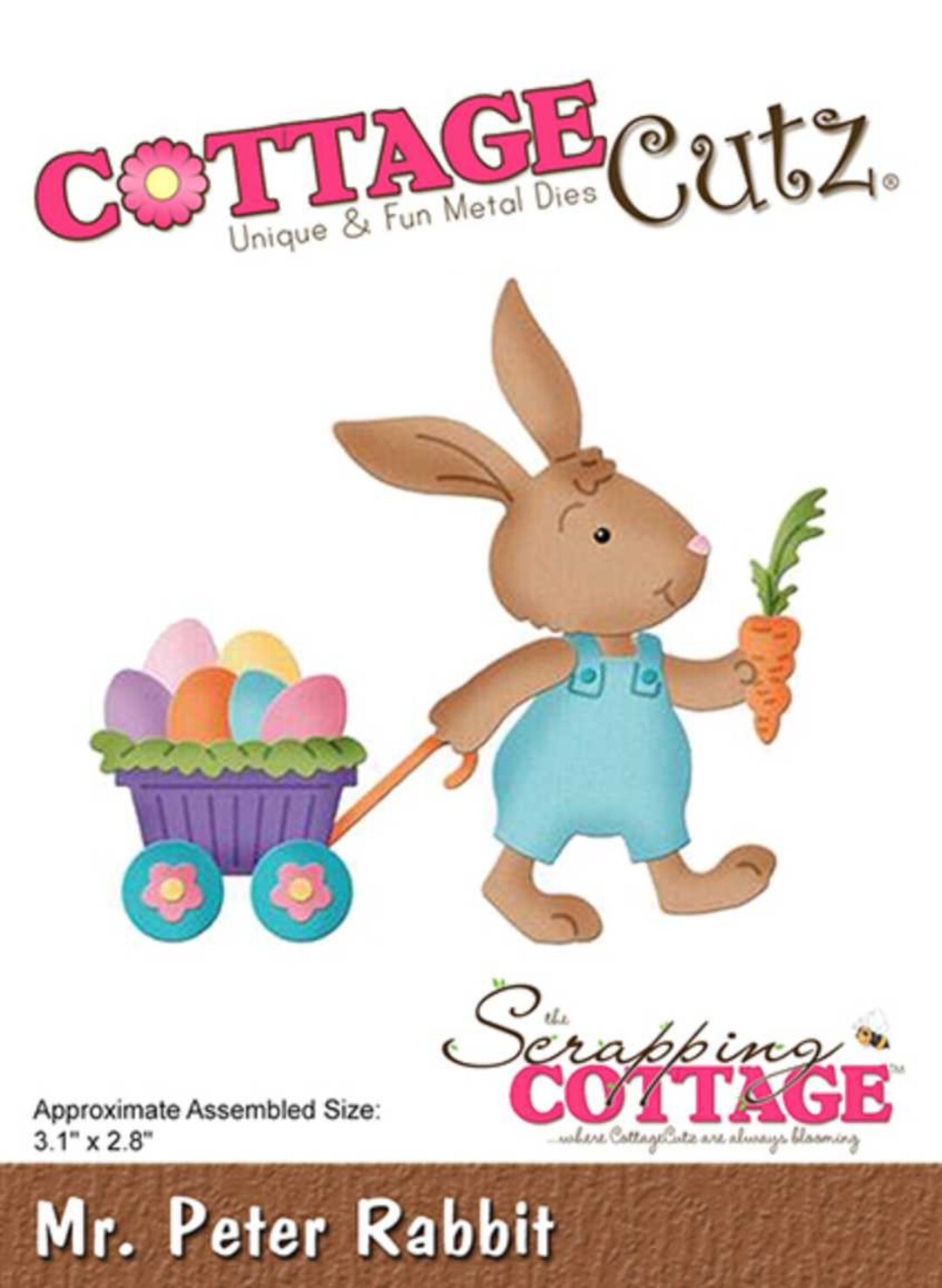 3x3 Mr Peter Rabbit - Die - Cottage Cutz - Etsy