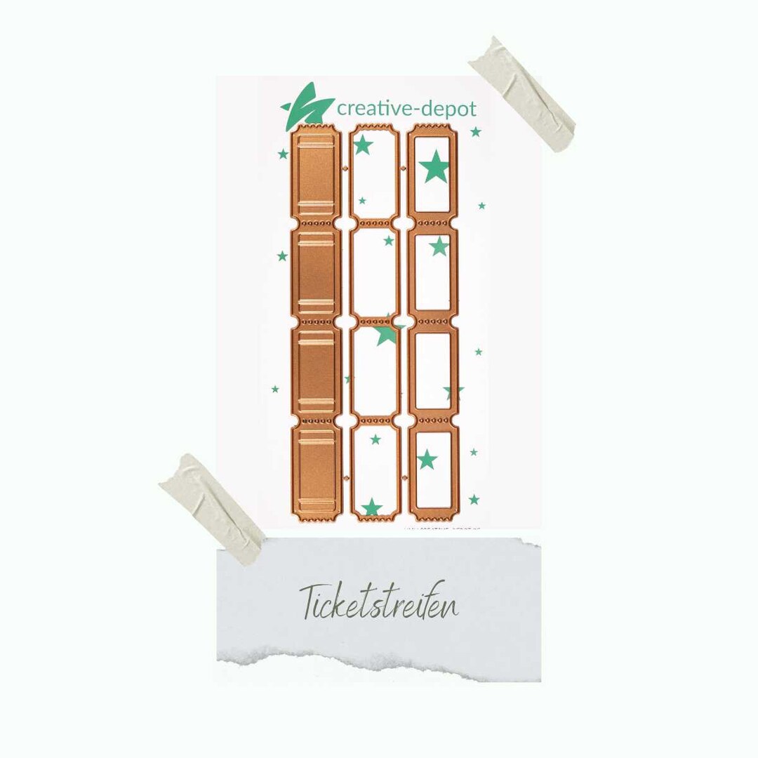 Die - Ticket Strips - Creative Depot - Etsy