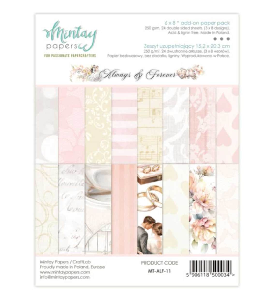 Mintay Papers - Always and Forever - Add on Paper - 6x8 - Double Sided ...