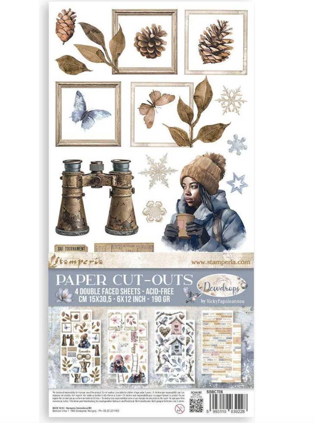 Double-sided Paper Cut-outs - Dewdrops - Create Happiness - 4/pkg ...