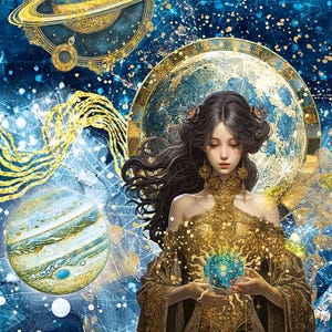 Rice Paper A4 - Celestial - 1 Sheet - Ciao Bella - Etsy