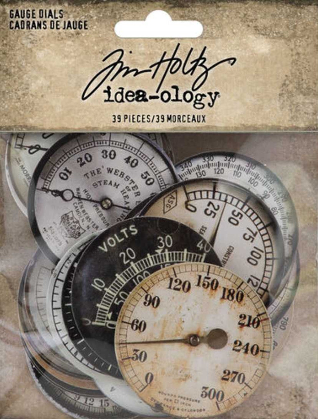 Die Cut Layers - Gauge Dials - Tim Holtz - Ideaology - Etsy