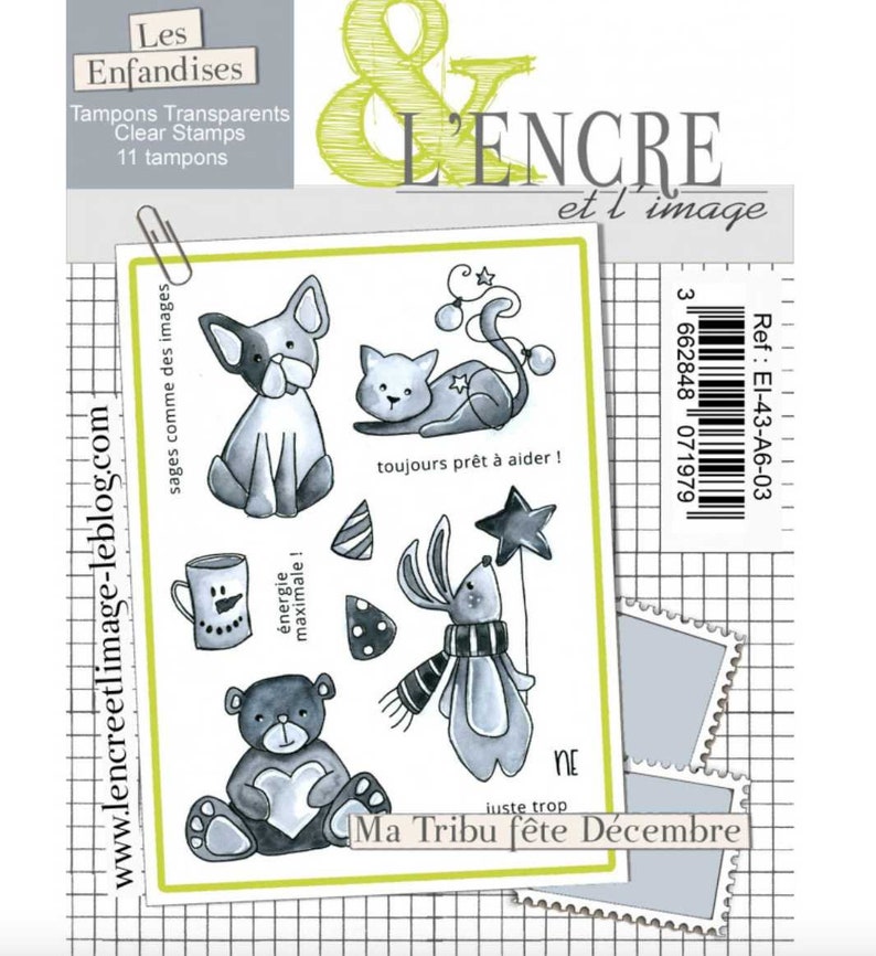 Celebrate December - Clear Stamp Set - L'encre Et L'image - Etsy