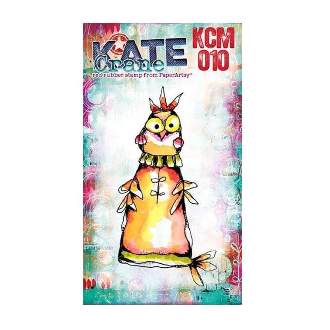 Mini Stamp 010 - Kate Crane - on EZ Mount - Paperartsy - Etsy