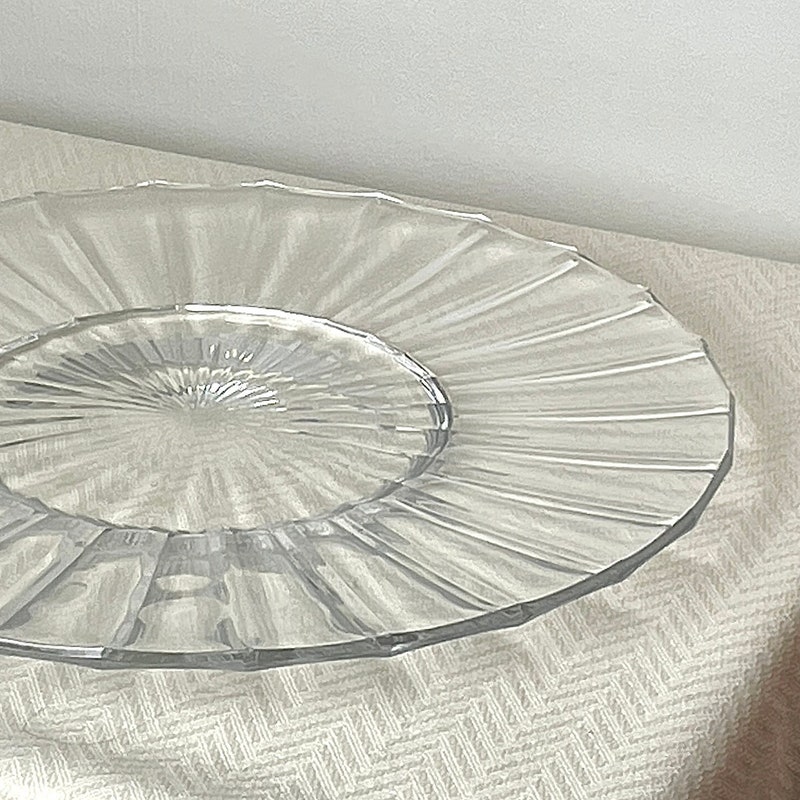 Crystal Glass Plate - Etsy