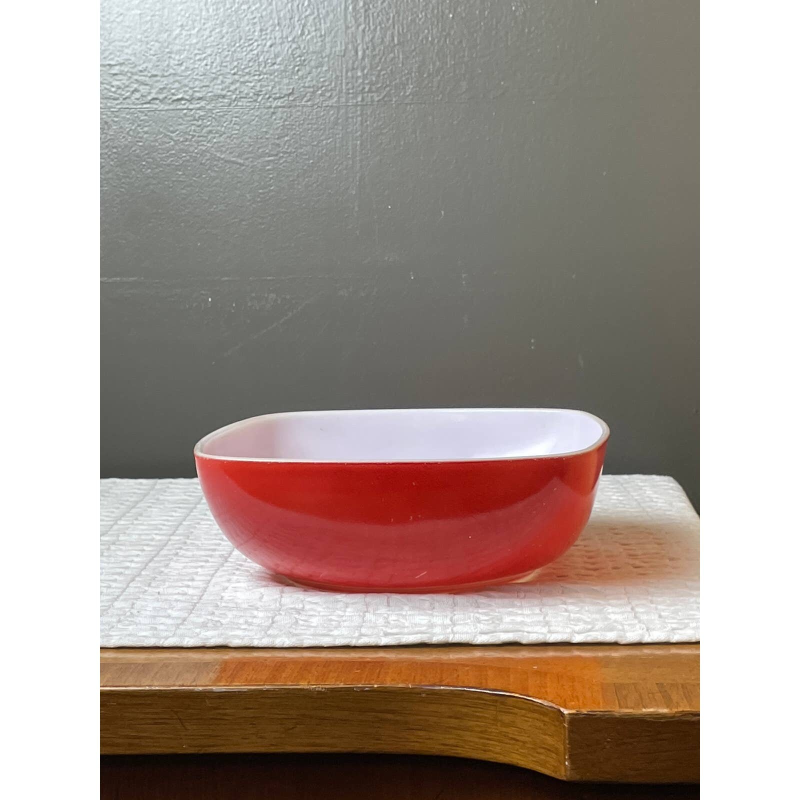 MCM Red PYREX Square Dish 1.5 Quart 515B-015 Made in the USA - Etsy