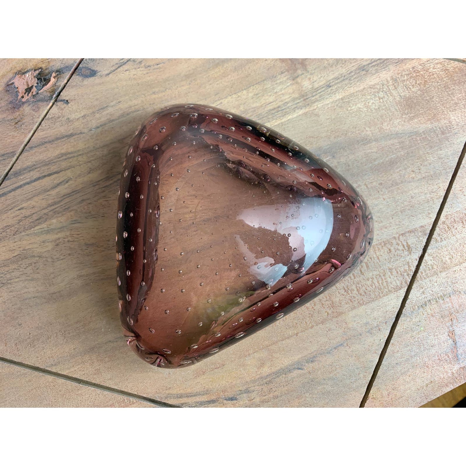 MCM Murano Geode Small Art Glass Bowl in Amethyst Controlled - Etsy