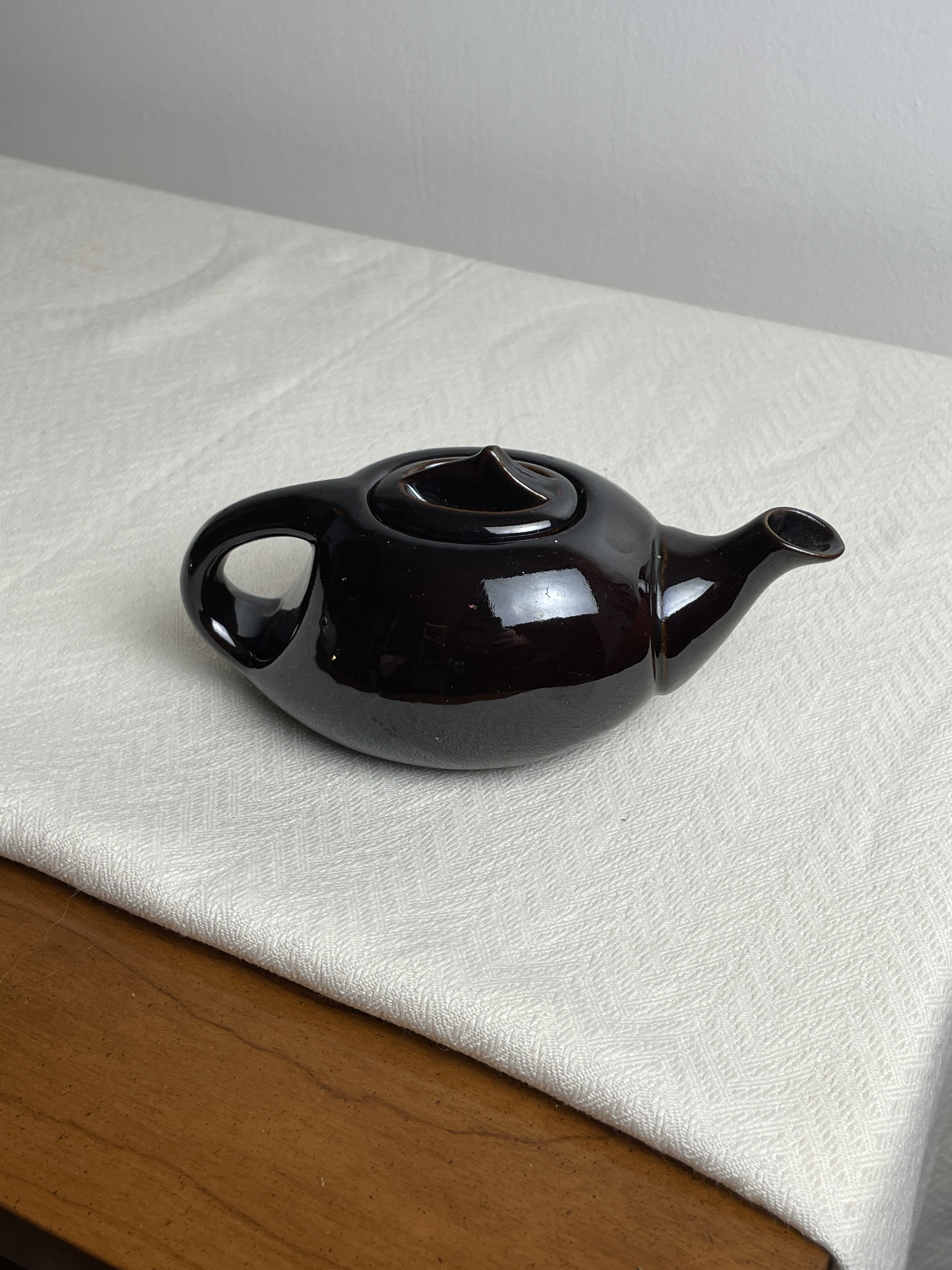 MCM Japanese Redware Majolica Brown Glaze Small Teapot, Vintage Mid ...