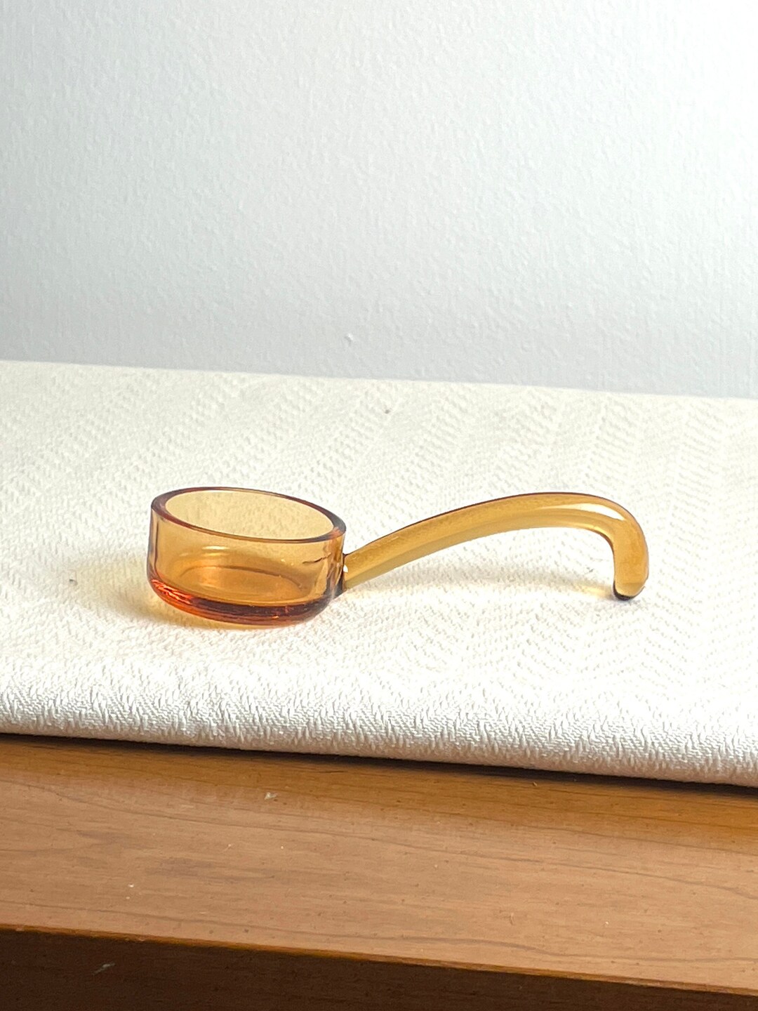 Depression Glass Small Condiment Ladle Spoon in Honey Amber Circa 1930s ...