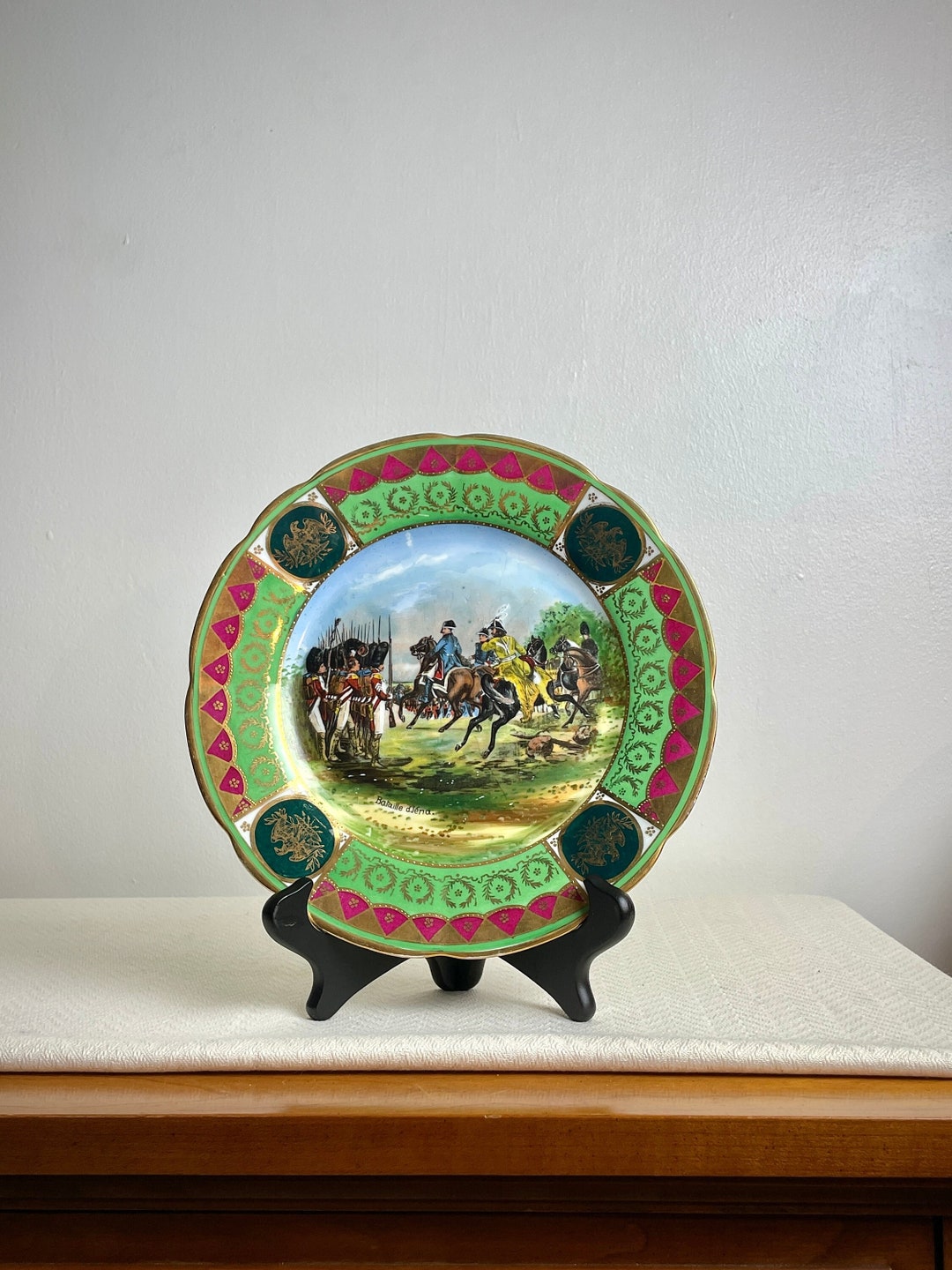 Antique Napoleon Porcelain Cabinet Fine Art Hand Painted & Transferware ...